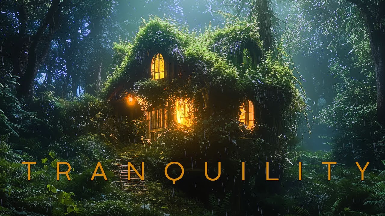 Relaxing Rain & Cozy Cabin Ambience | 4K Nature Animation for Sleep ...