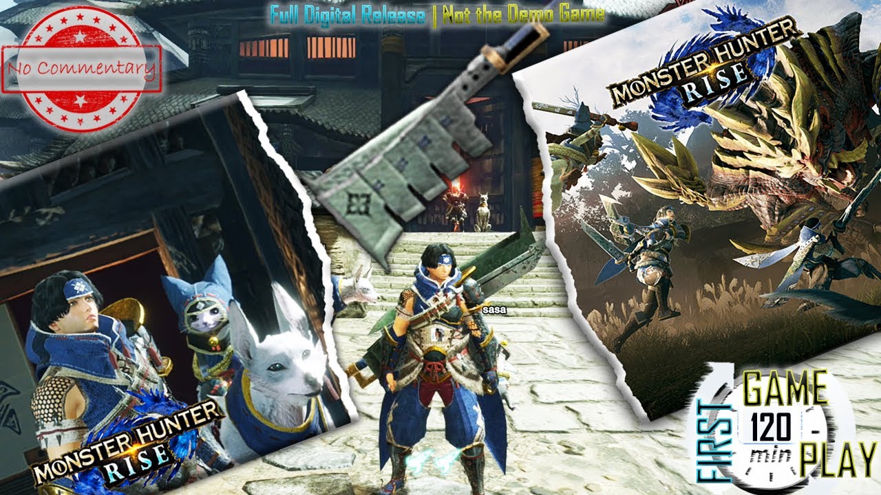 Monster Hunter Rise Gameplay (Switch Axe) — No Commentary | First 120 ...