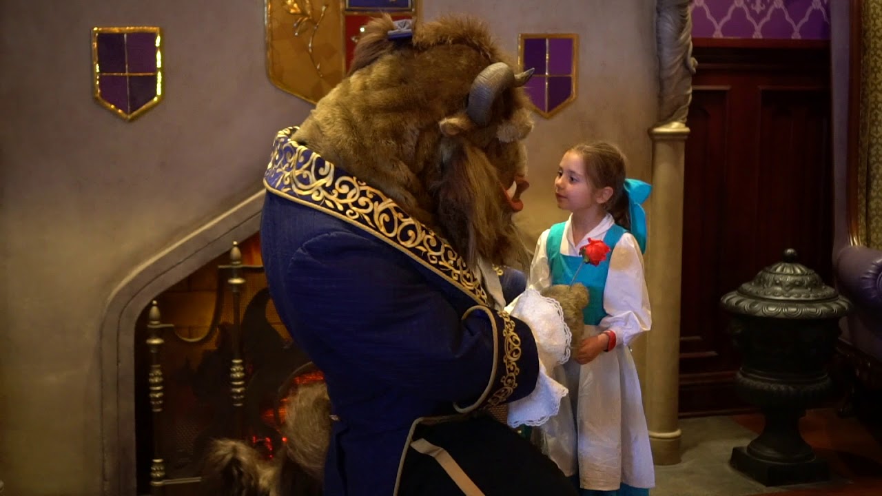 BEAST DROPS THE ROSE 😮!!! Pint sized Belle saves the day! - YouTube