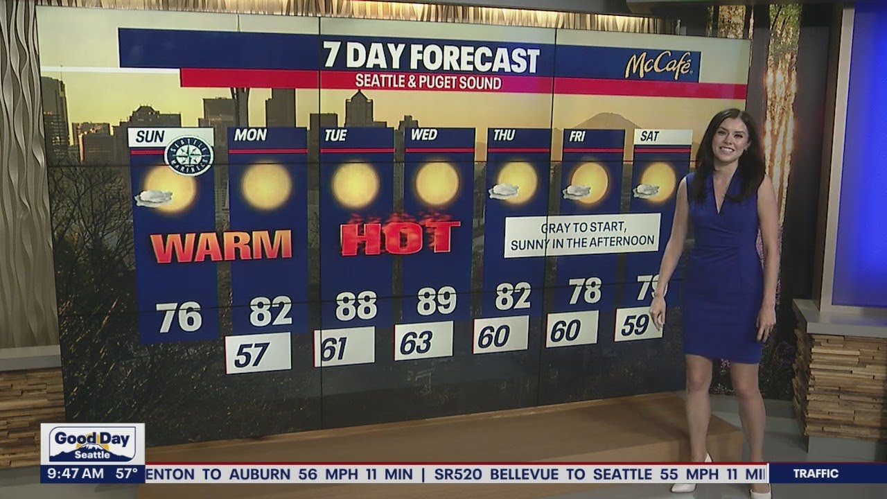 Another warm week ahead! | FOX 13 Seattle - YouTube