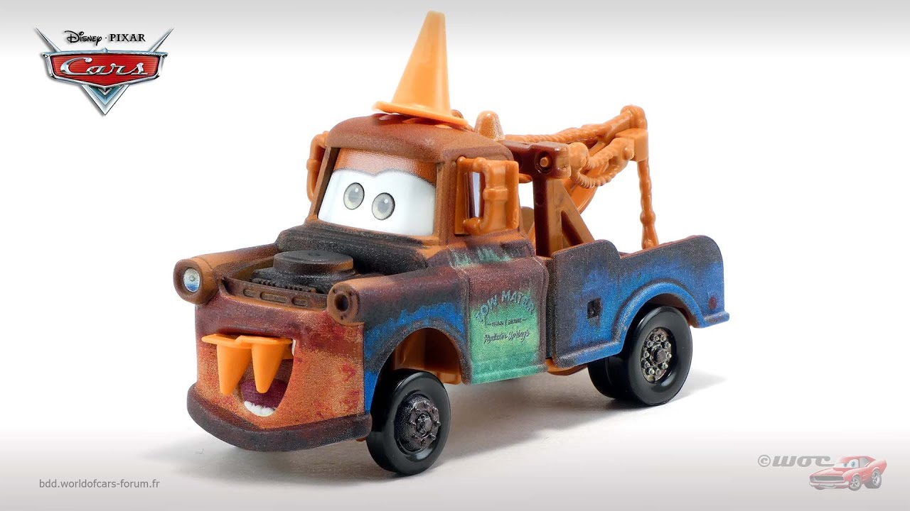 BDD World of Cars - Mater with Cone Teeth - YouTube