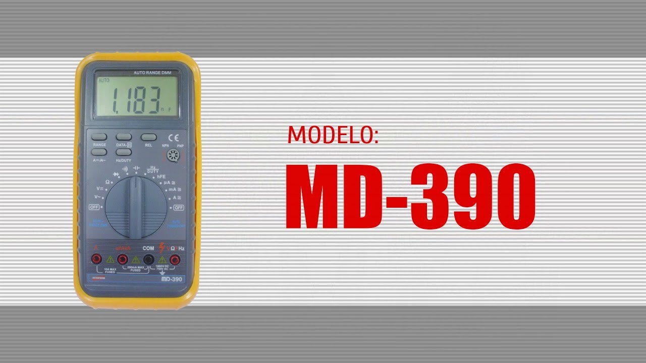 MULTÍMETRO DIGITAL Mod. MD-390 da INSTRUTHERM - YouTube