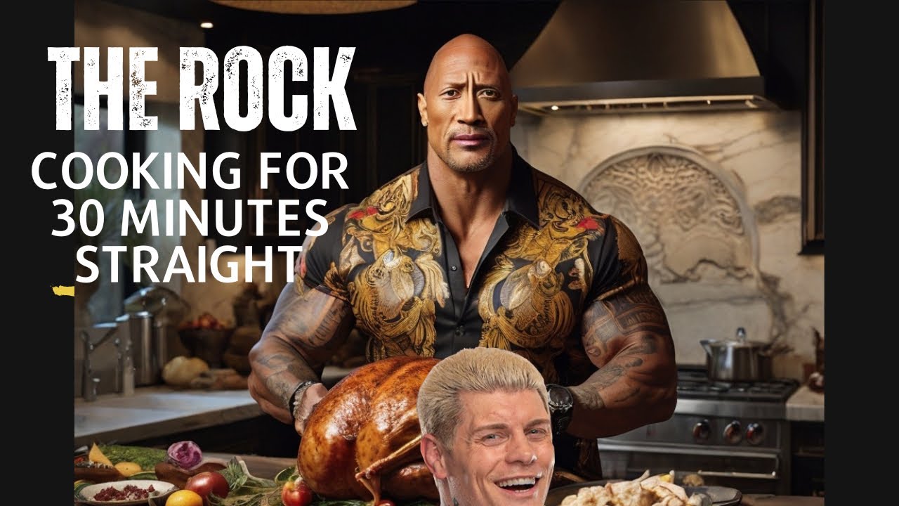 The Rock Cooking For 30 Min Straight - YouTube