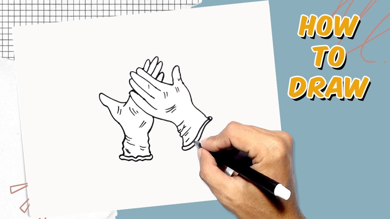 How to Draw Rubber Gloves - YouTube