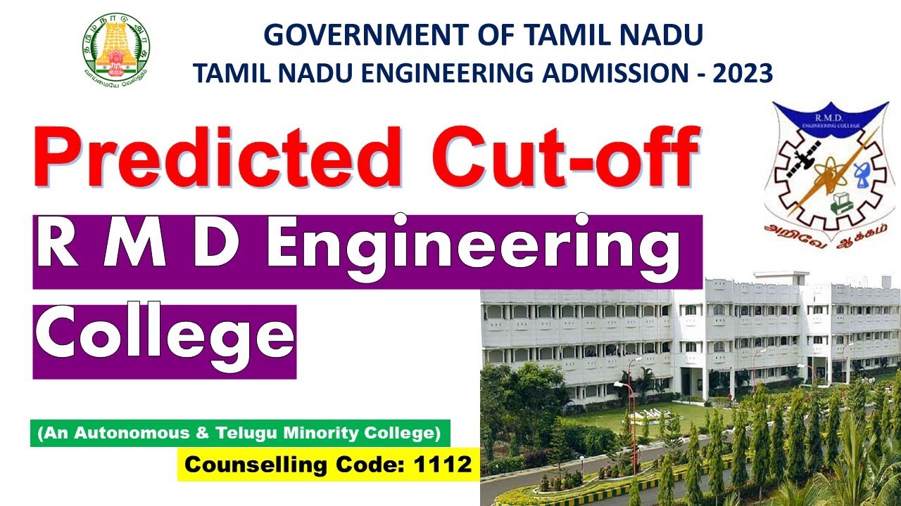 R M D Engineering College Predicted Cutoff 2023 #anbarivu #rmd #engineeringcollege #rmkgroup ...