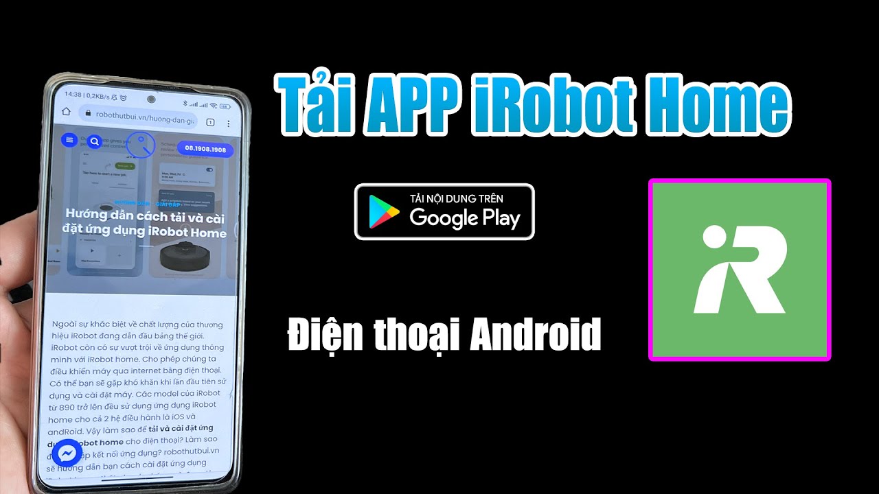 Hướng dẫn tải và cài đặt app iRobot Home trên điện thoại Android - YouTube
