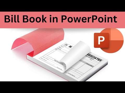 How to create Bill book design in PowerPoint|Bill book design in ...