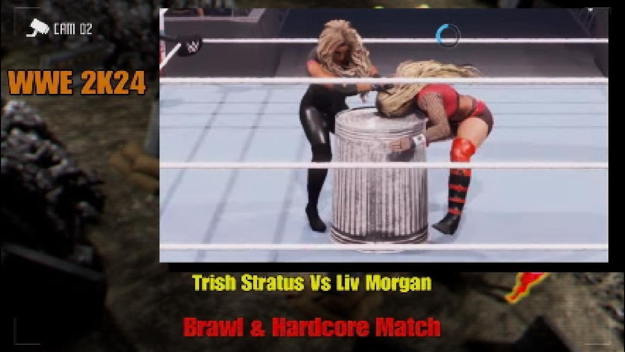 WWE 2K24 Trish Stratus Vs Liv Morgan - WWE Superstars Brawl & Hardcore ...