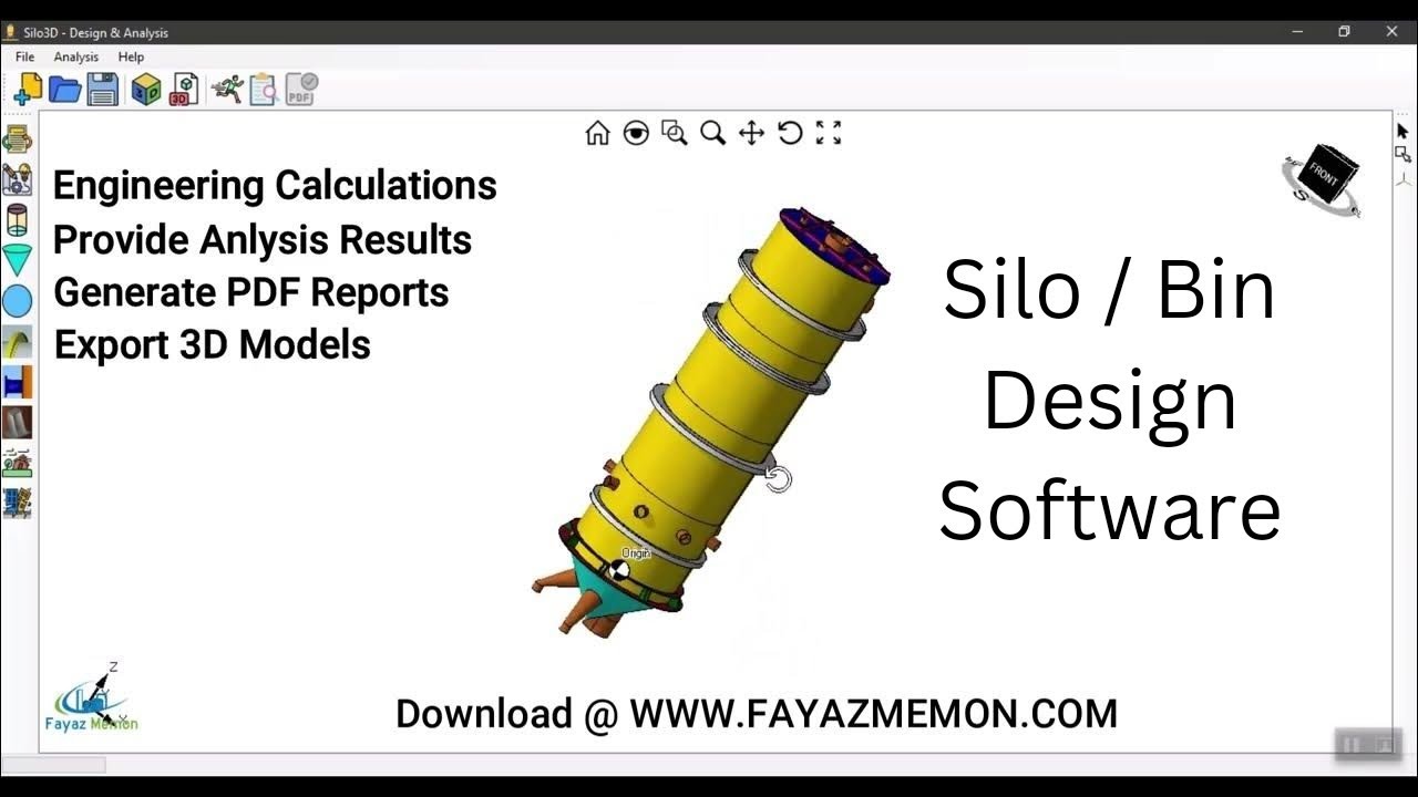 Silo Design Software | Silo3D Software | Bunker | Bins | Granules Solid ...