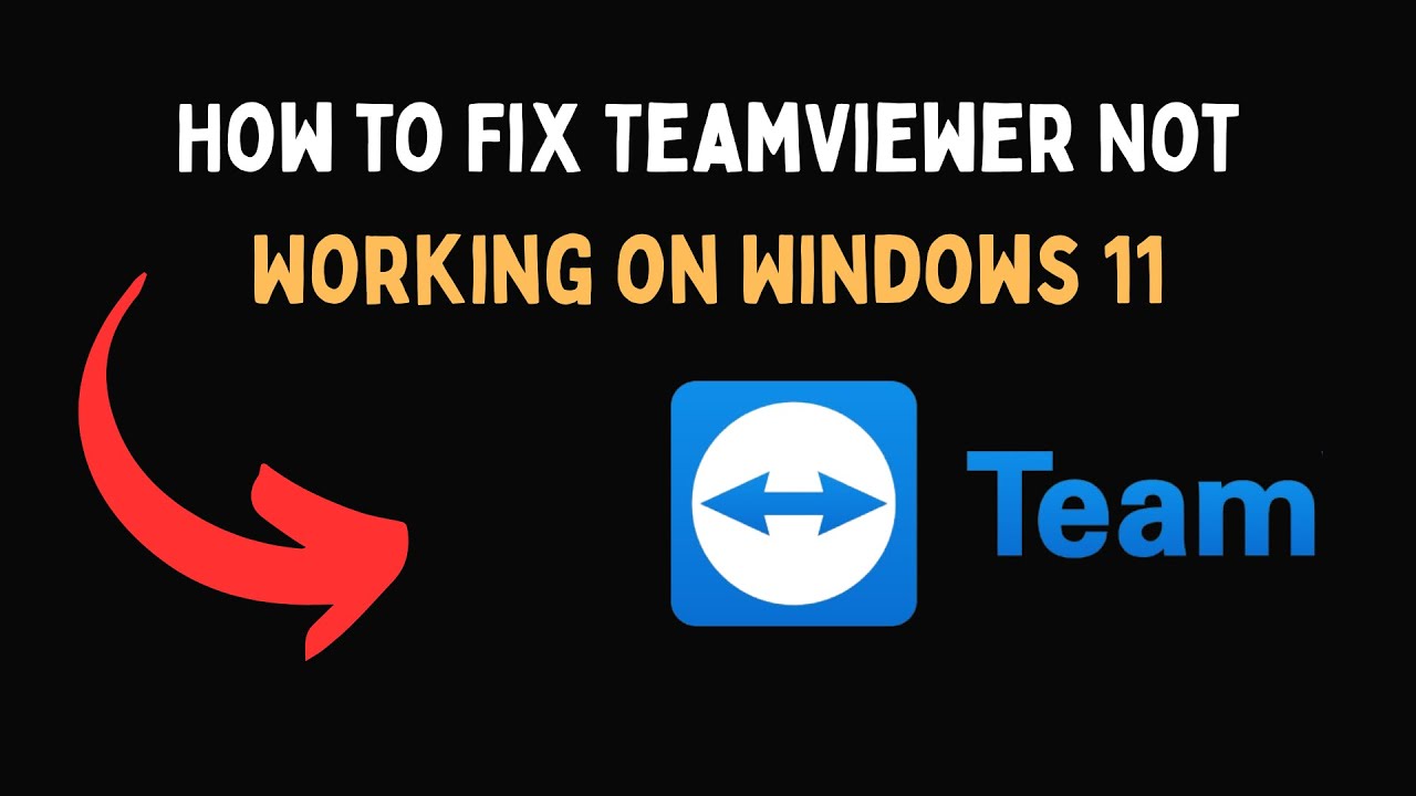 How to Fix TeamViewer Not Working on Windows 11 - YouTube