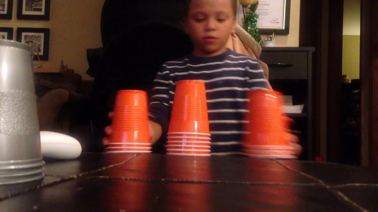 Cool cup stacking - YouTube