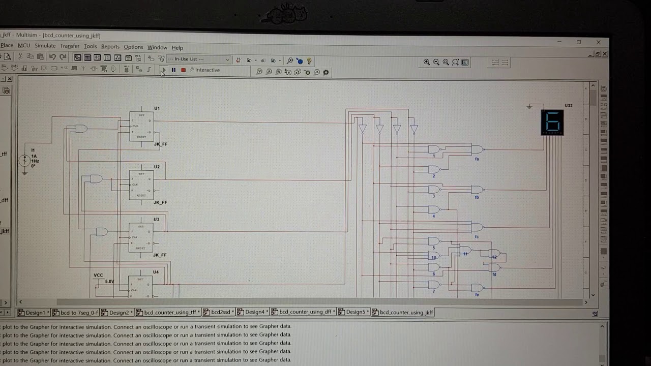 BCD Counter_using JK-flip flop - YouTube