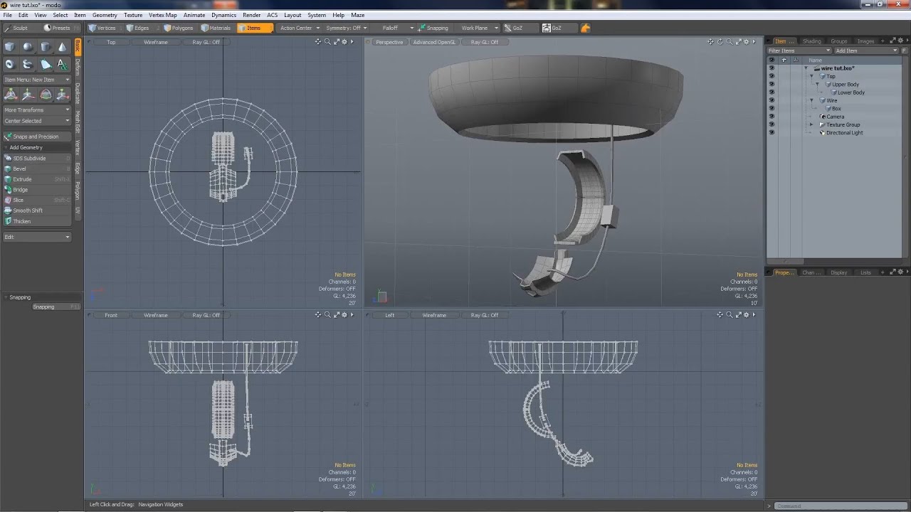 MODO 701 Glados Wire Soft Body Tutorial - YouTube