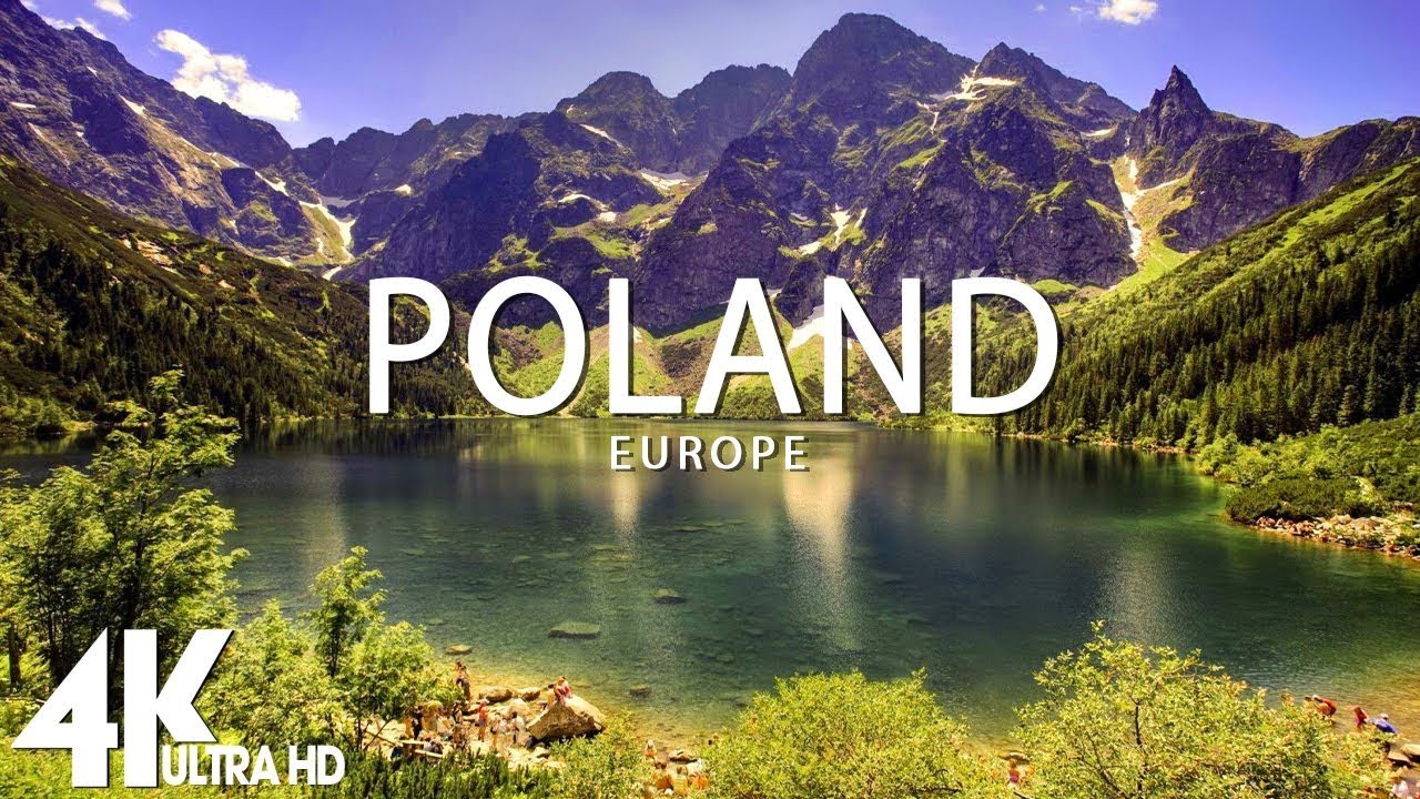 FLYING OVER POLAND (4K UHD) - Relaxing Music Along With Beautiful ...