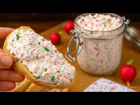 Radish Cream That Changes Everything! Quick Recipe Perfect for Appetizers or Picnics 🌷