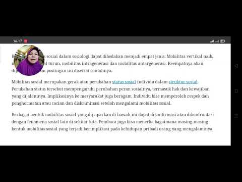 bentuk mobilitas sosial  ips kls 8