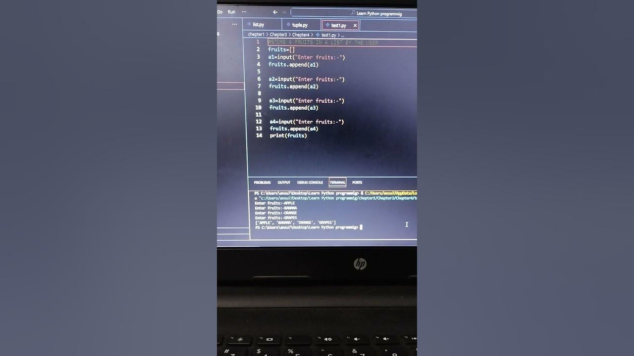 Python List Data Type Input By The User Coding Java Python Pubgmobile Pythontutorial Css