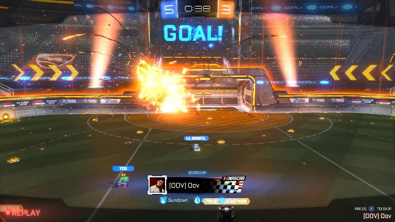 Incredible Goal from Mid Field Rocket League Season 4 - YouTube