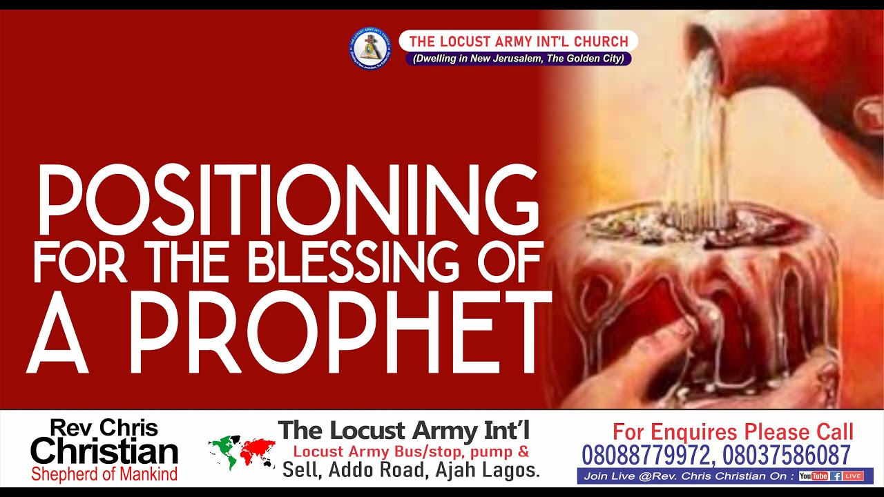 Rev Chris Christian - POSITIONING FOR THE BLESSING OF A PROPHET - YouTube