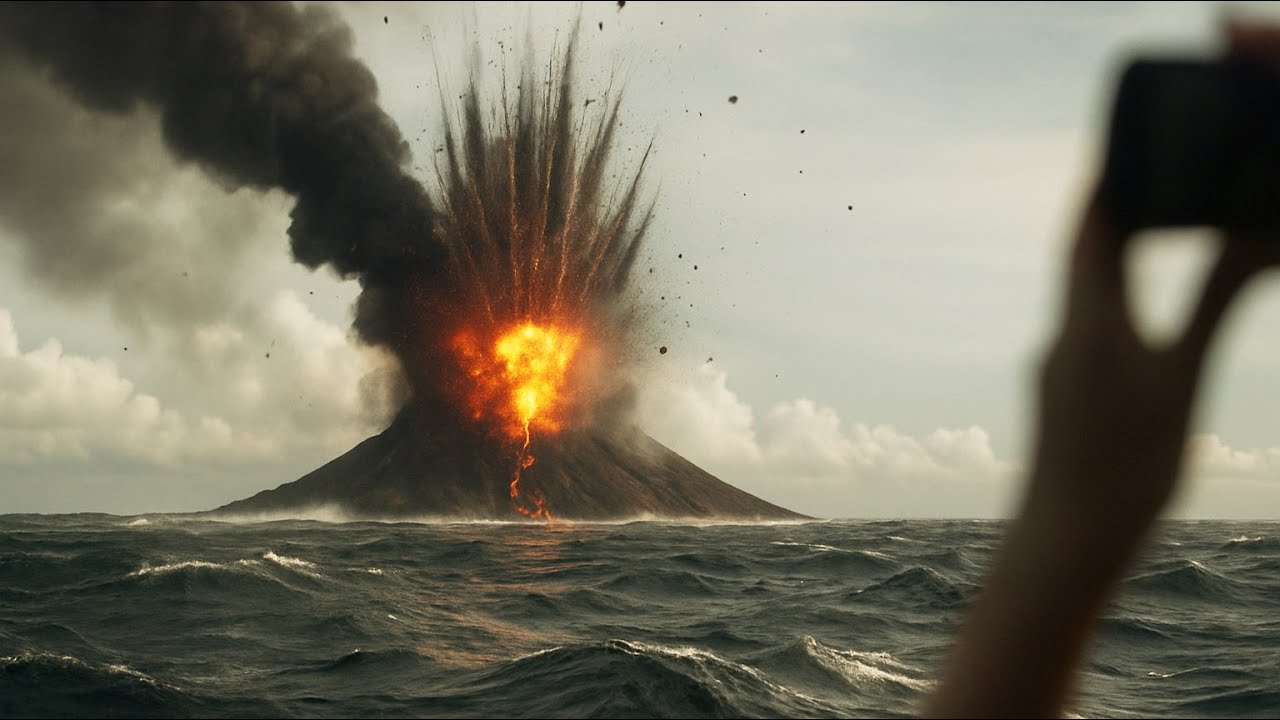 CLOSE CALL!!! Island volcano EXPLODES! - YouTube