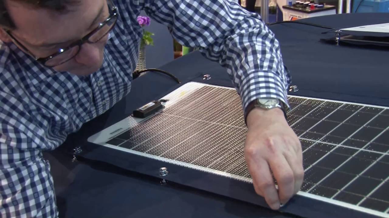 SW 2015 Boot Holland TX solar module on bimini - YouTube