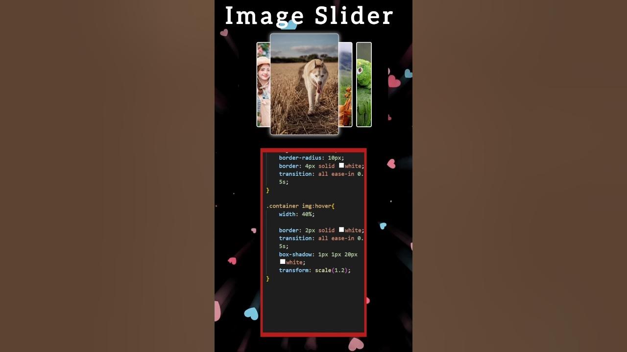 Image Slider Using Css And Html Css Animation Coding Htmltutorial