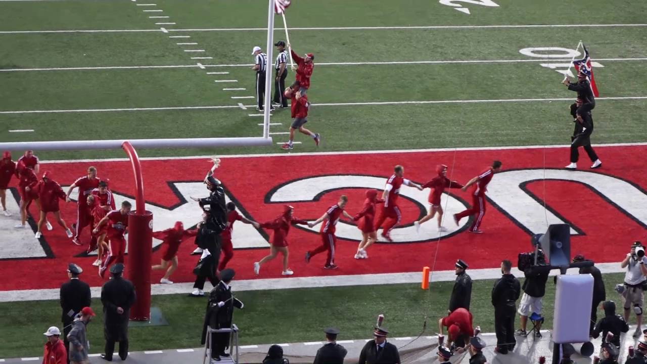 Ohio State Marching Band Cheers End Zone Celebration Rain-out Cheer ...