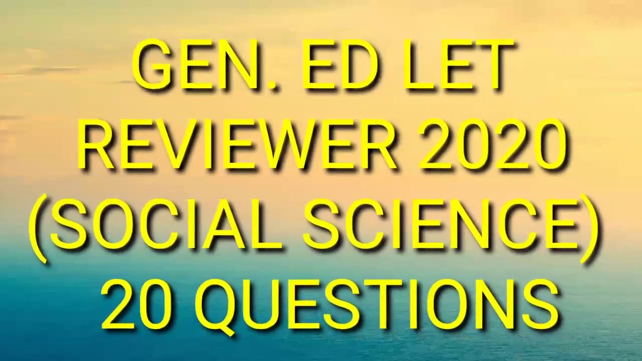 General Education Reviewer - Social Science | Licensure Examination for ...