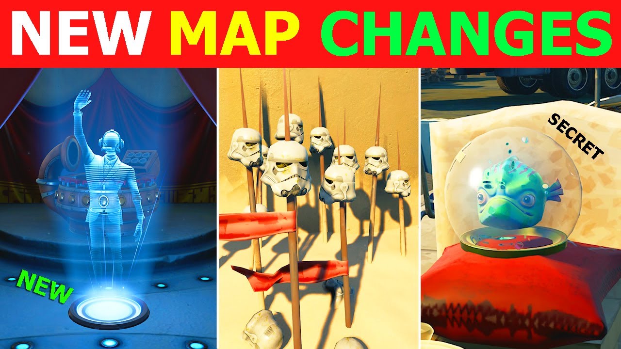 All Fortnite Map Changes! New Mandalorian Location & Secret Changes ...