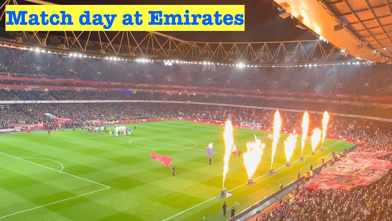 Match Day experience Arsenal vs Newcastle Emirates Stadium - YouTube
