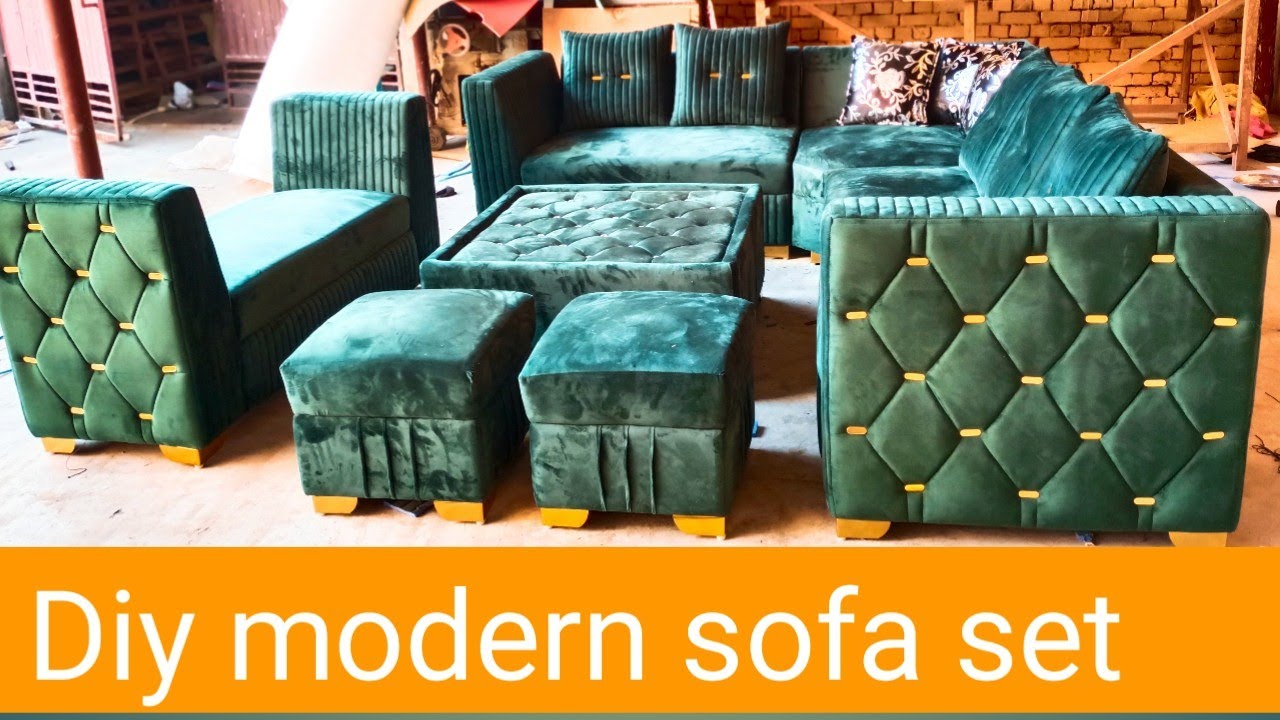 How to make Diy sofa set - YouTube