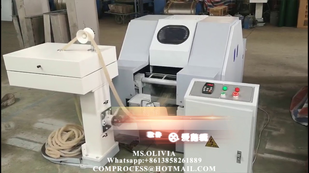 Small wool sliver carding machine - YouTube