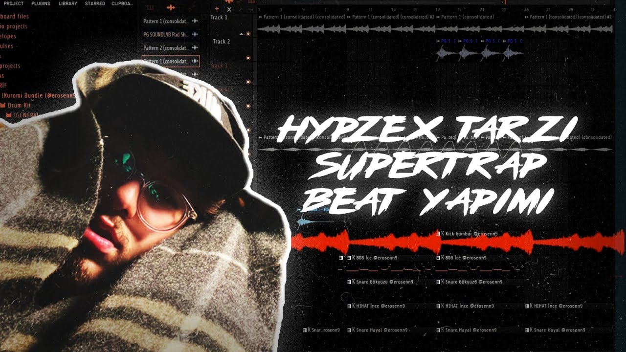 HYPZEX Tarzı Supertrap Beat Yapımı | ONE SHOTS - FL Studio 21 - YouTube