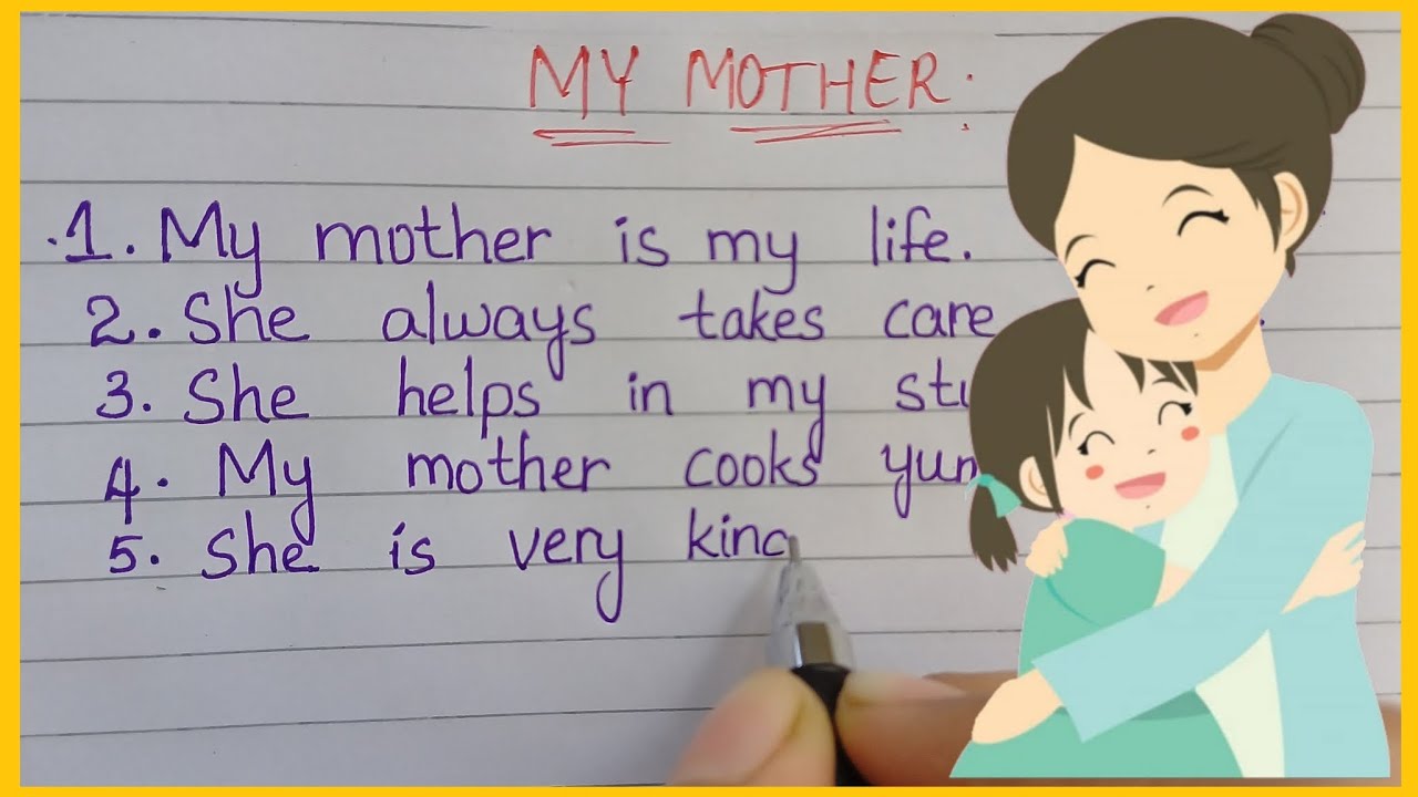 10 LINES ON MY MOTHER || ESSAY ON MY MOTHER || EASY LINES ON MY MOTHER ...