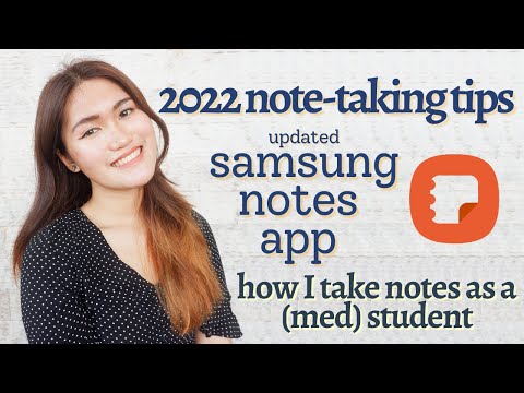 How to take notes with Samsung Notes App 2022 | Samsung Galaxy Tab Note ...