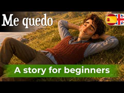 START TO LEARN SPANISH with Easy Story for beginners – Me quedo (A1-A2)