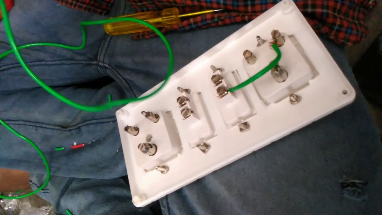 How to Make an electric extension box & board - YouTube