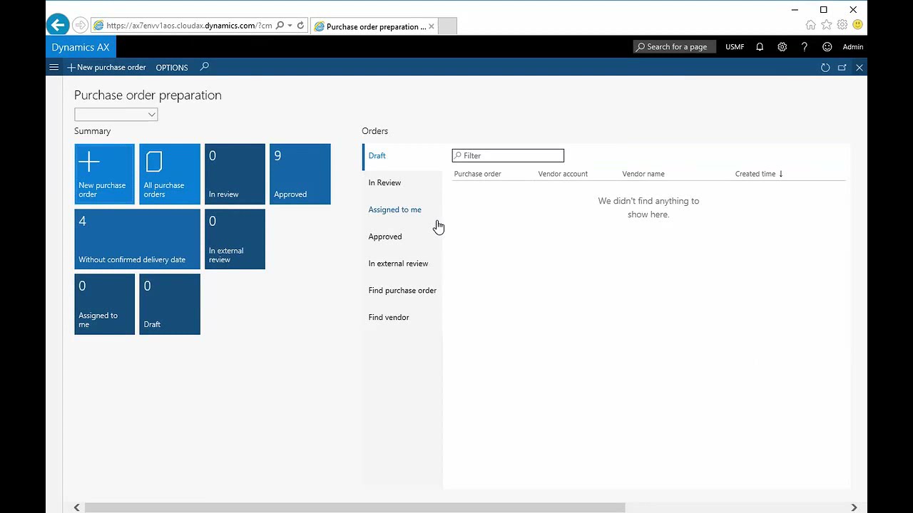 Creating A Category Based Purchase Order In D365 | AX 2012 | AX7 - YouTube