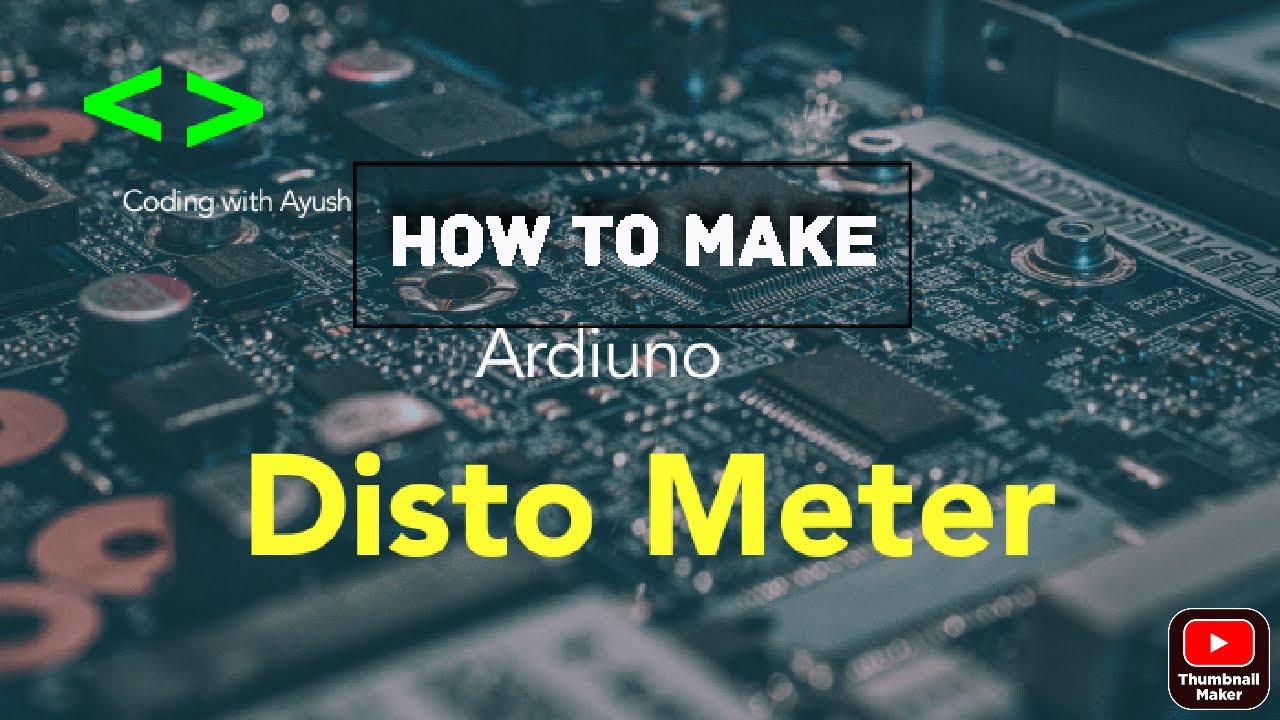 How to make a DistoMeter Using Ultrasonic sensor , LCD display and ...