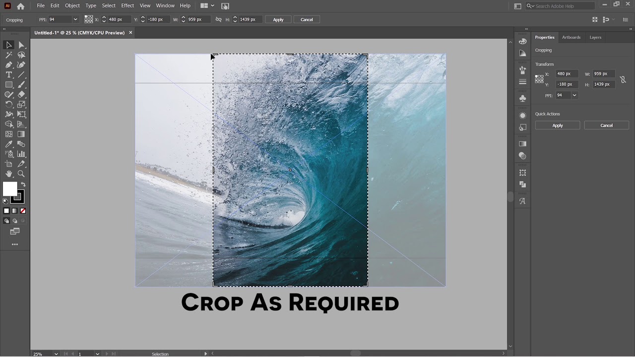 How To Crop Images in Adobe Illustrator 2020 - YouTube