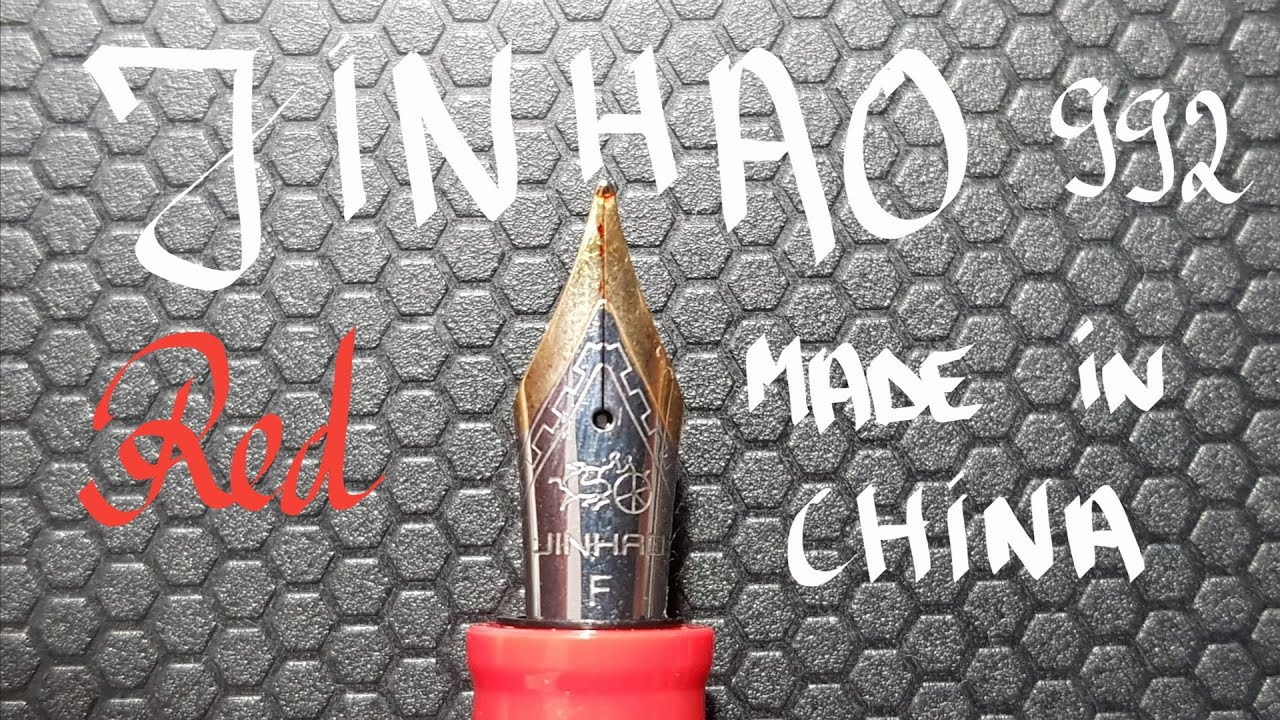 JINHAO 992 Red Fountain Pen Review - YouTube