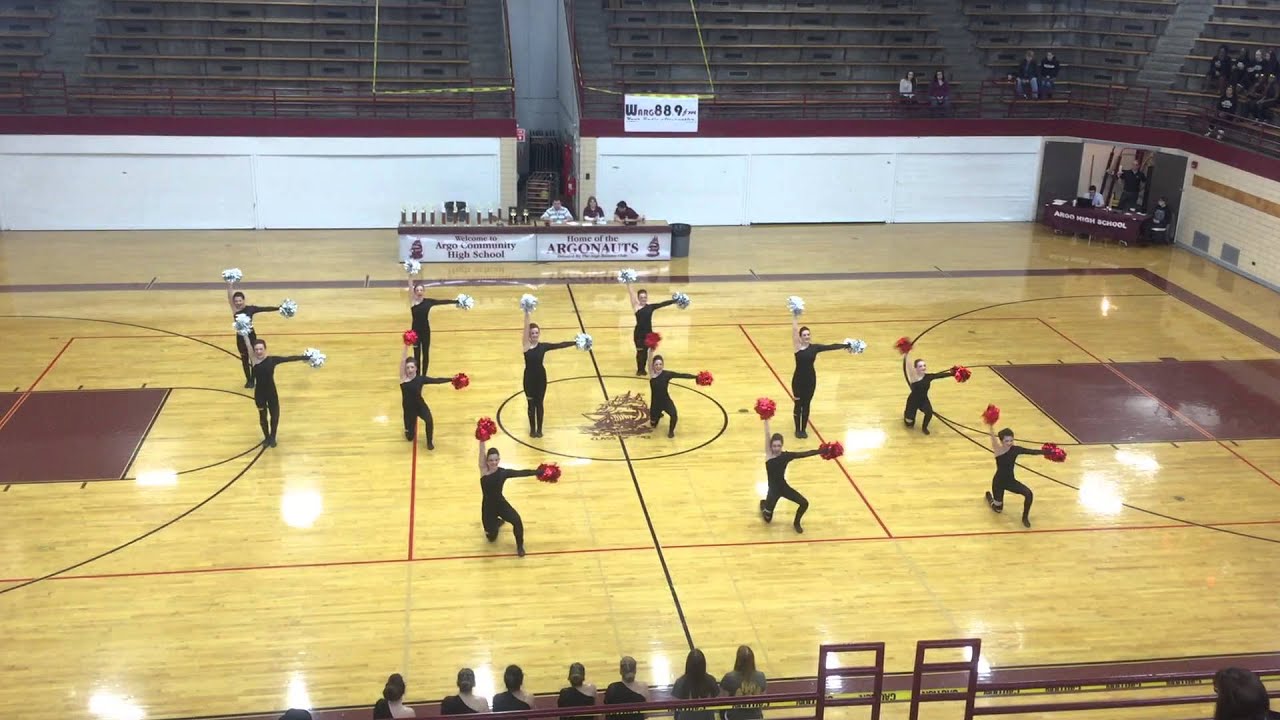 OFHS JV Poms Conference winning performance 1-17-15 - YouTube