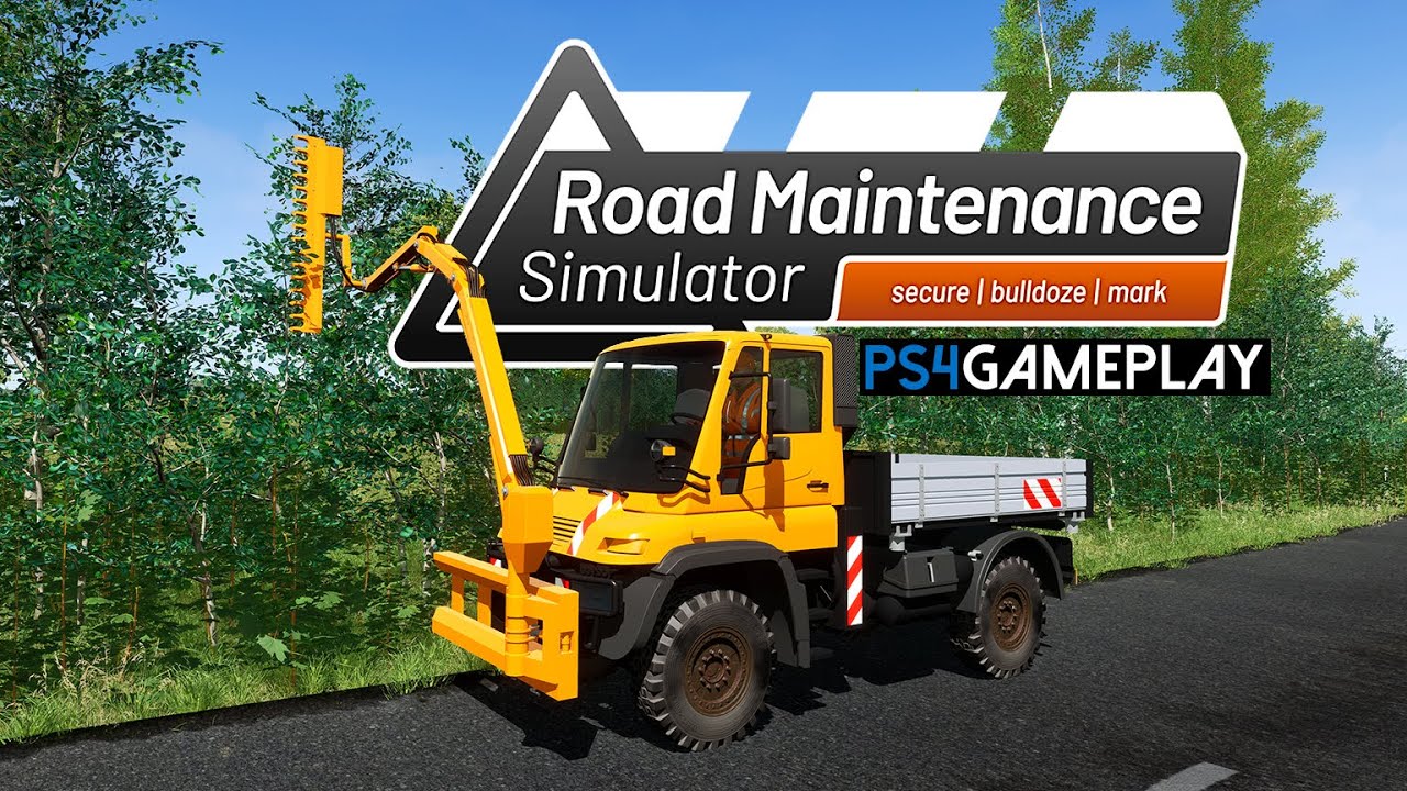 Road Maintenance Simulator Gameplay (PS4) - YouTube