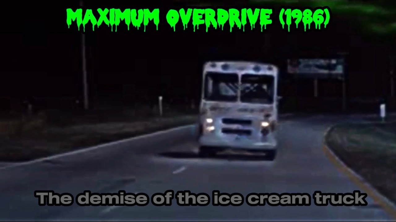 Maximum overdrive (1986) The demise of the ice cream truck - YouTube