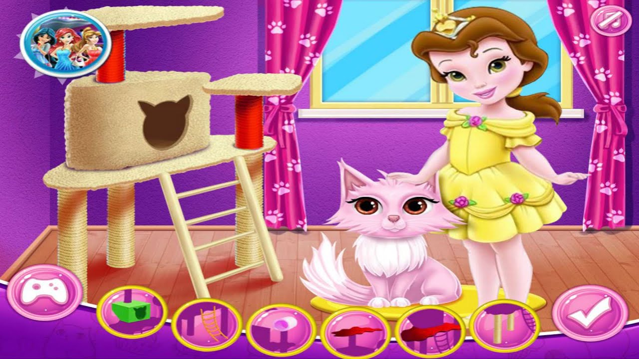 Baby Belle Adopt A Pet - Baby Belle Pet Mak Up Style Game - YouTube