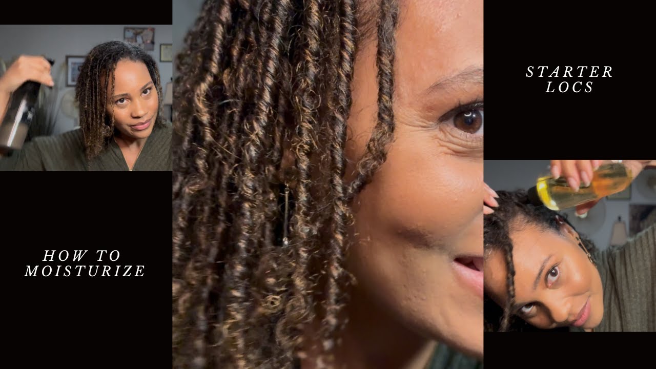 How to Moisturize Starter Locs | Comb Coils | Palm Rolled | 3B/3C Hair ...
