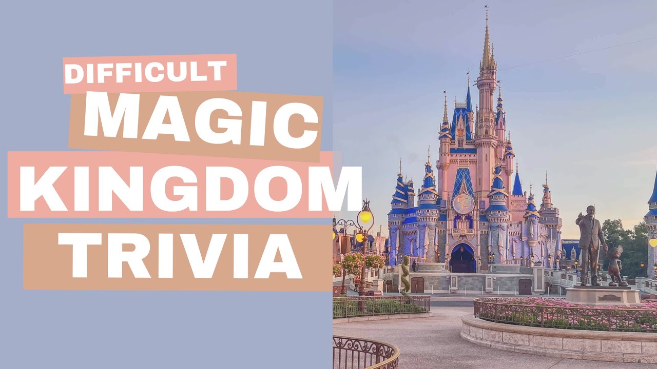 Magic Kingdom Trivia difficulty level hard - YouTube