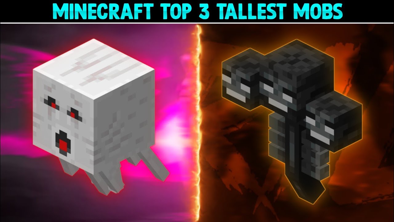 🤯🤯 MINECRAFT TOP 3 TALLEST MOBS #shorts - YouTube