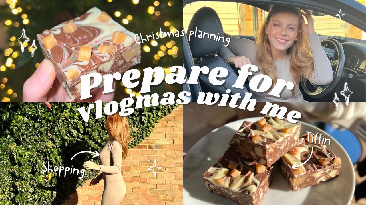 Plan for Vlogmas with me | Christmas shopping, tree & tiffin - YouTube