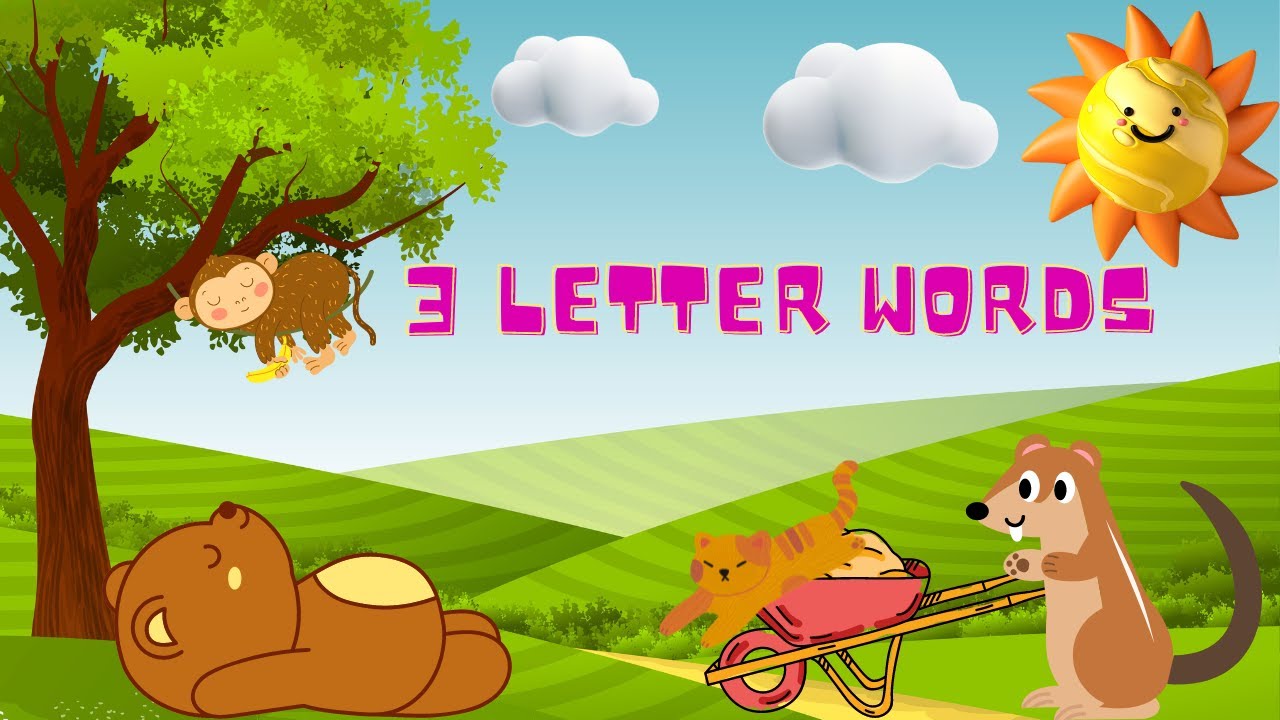 Learn 3 letter words|#cartoon #abcd #trending #kids #babyshark # ...